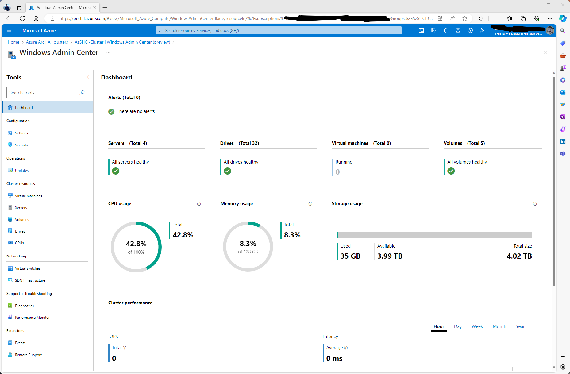 Azure Stack HCI - Part VIII - Manage AzSHCI Using Windows Admin Center for Azure - This Is My Demo